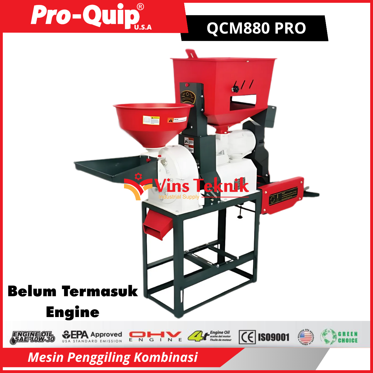 PROQUIP QCM 880 PRO Mesin Penggilingan Kombinasi 4 Mesin Penggilangan ...