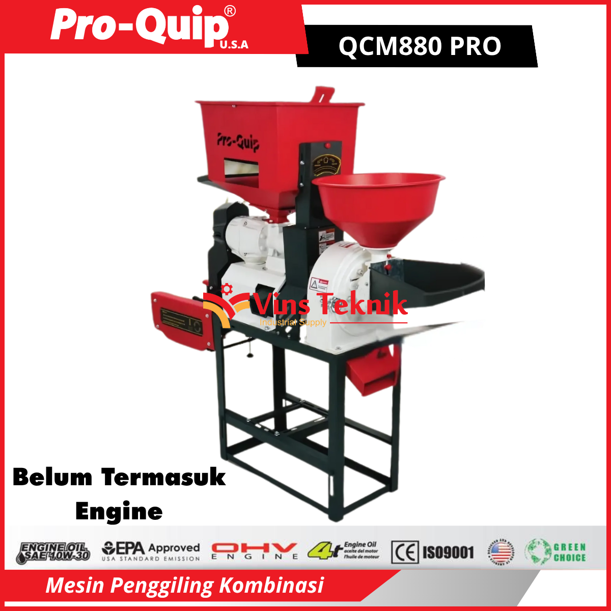PROQUIP QCM 880 PRO Mesin Penggilingan Kombinasi 4 Mesin Penggilangan ...