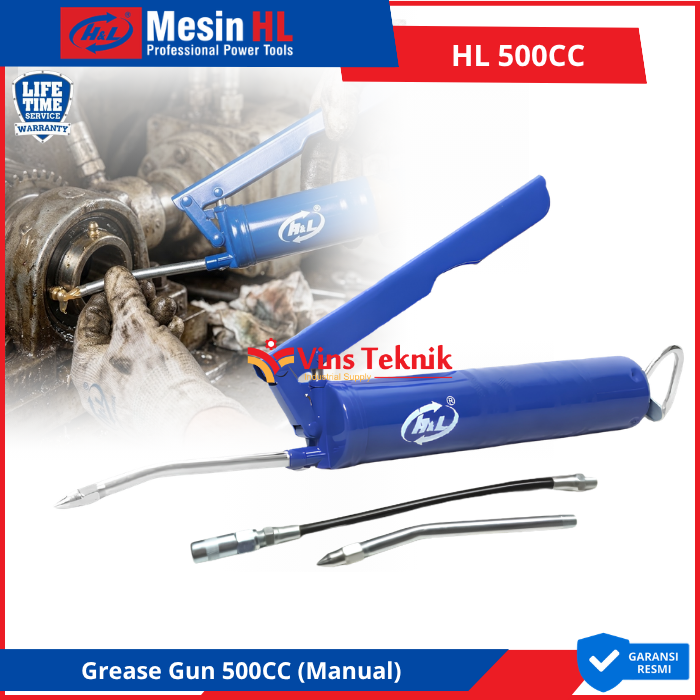 H&L HL 500CC Pompa Oli Gemuk Manual Pompa Gemuk Grease Gun 500CC HL500